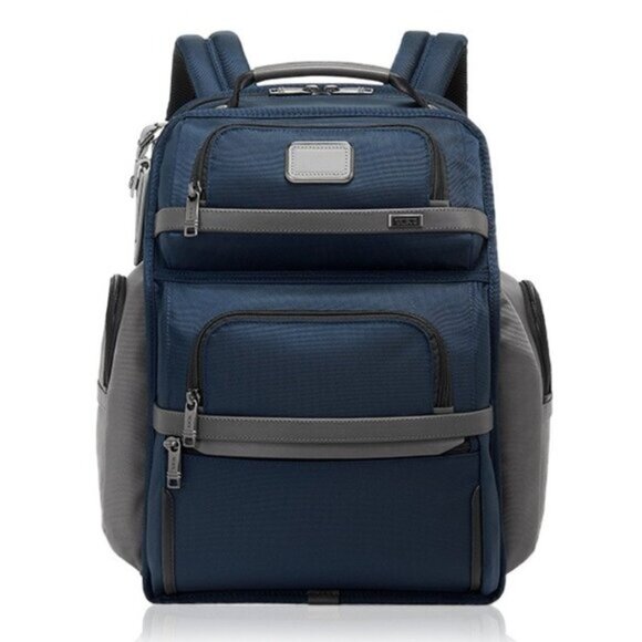 Tumi | Bags | Nwt Tumi Alpha 3 Navy Blue And Gray Backpack | Poshmark